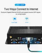 Fanless Industrial Mini Pc, Core I5, Dual Nic, 6 Com Ports, Win10/11, Ubuntu, Gaming Ready.