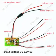 High-Power 6Ch 2.4G Transmitter/Receiver For Diy Rc Boats And Cars, 50M ...