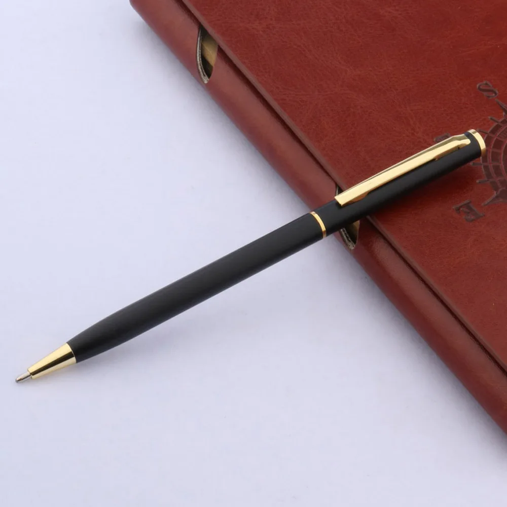 luxury quality 006 MATTE BLACK metal classical golden student Ballpoint ...
