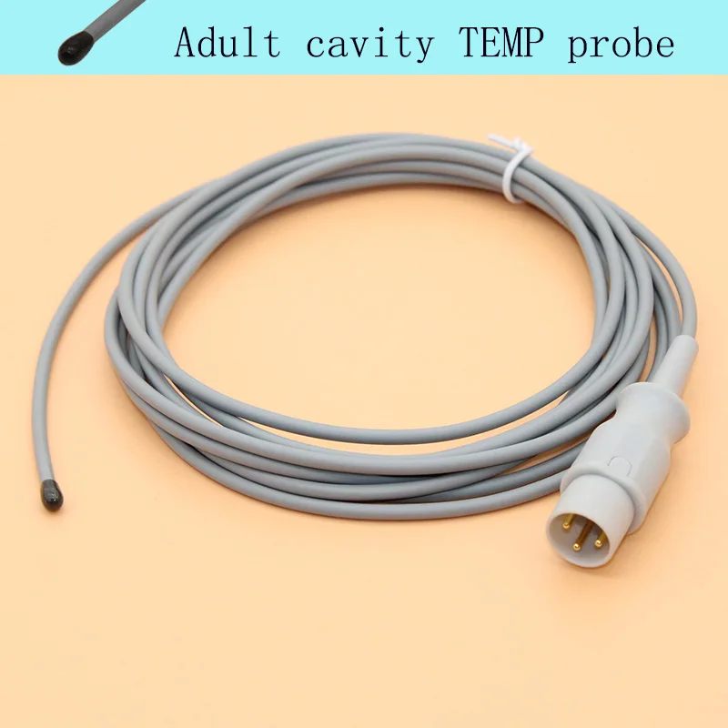 Reusable medical temperature probe for Air shield monitor,3pin adult ...