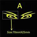 1Set Bicycle Frame Decoration Sticker Shark Head Tube Sticker MTB Bike ...
