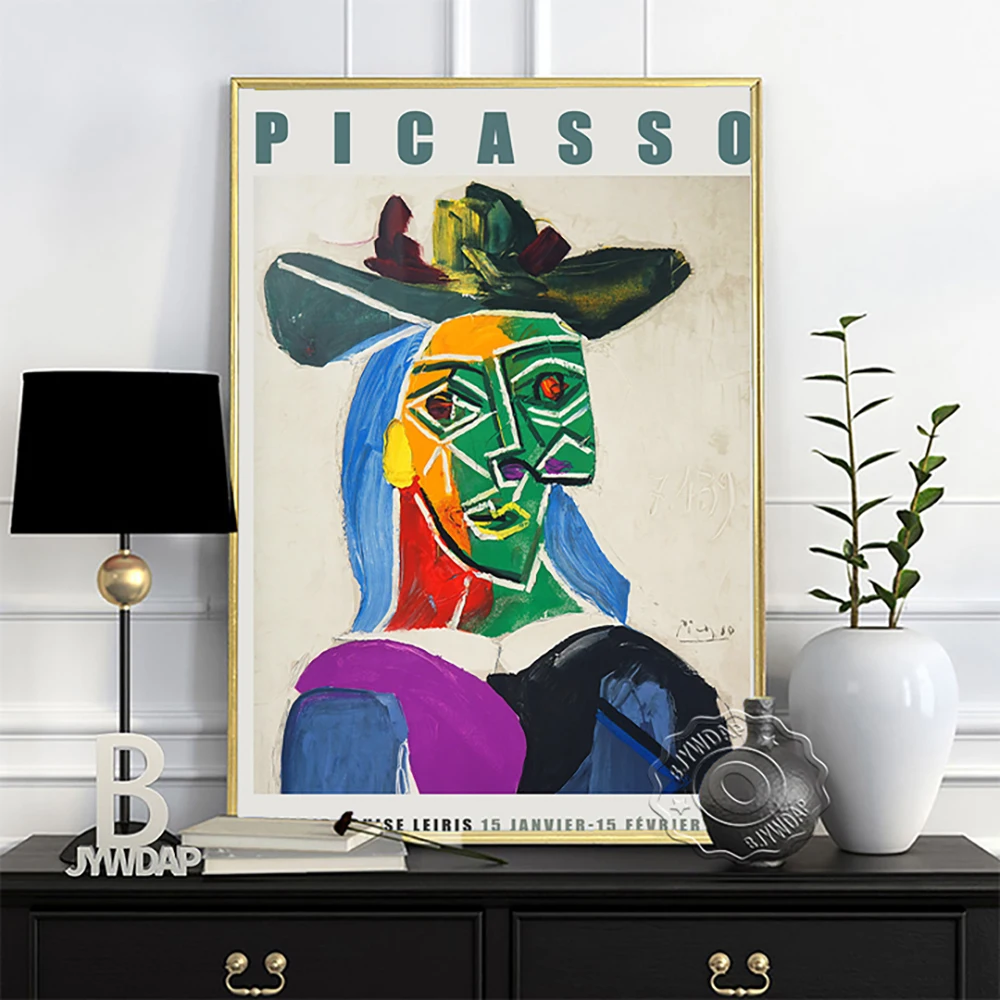 Pablo Picasso Exhibition Poster, Portrait Of Dora Maar Oil Painting ...