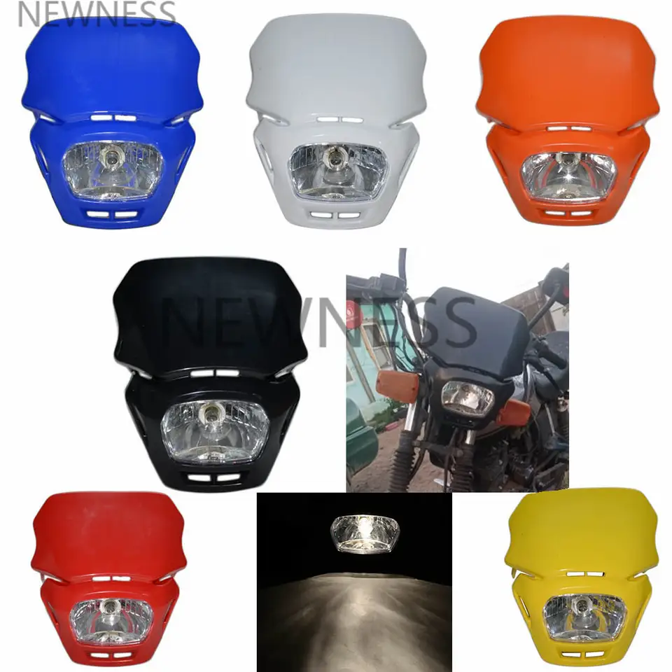 Universal Motorcycle Dirt Bike Headlight Fairing Dual Sport For EXC ...