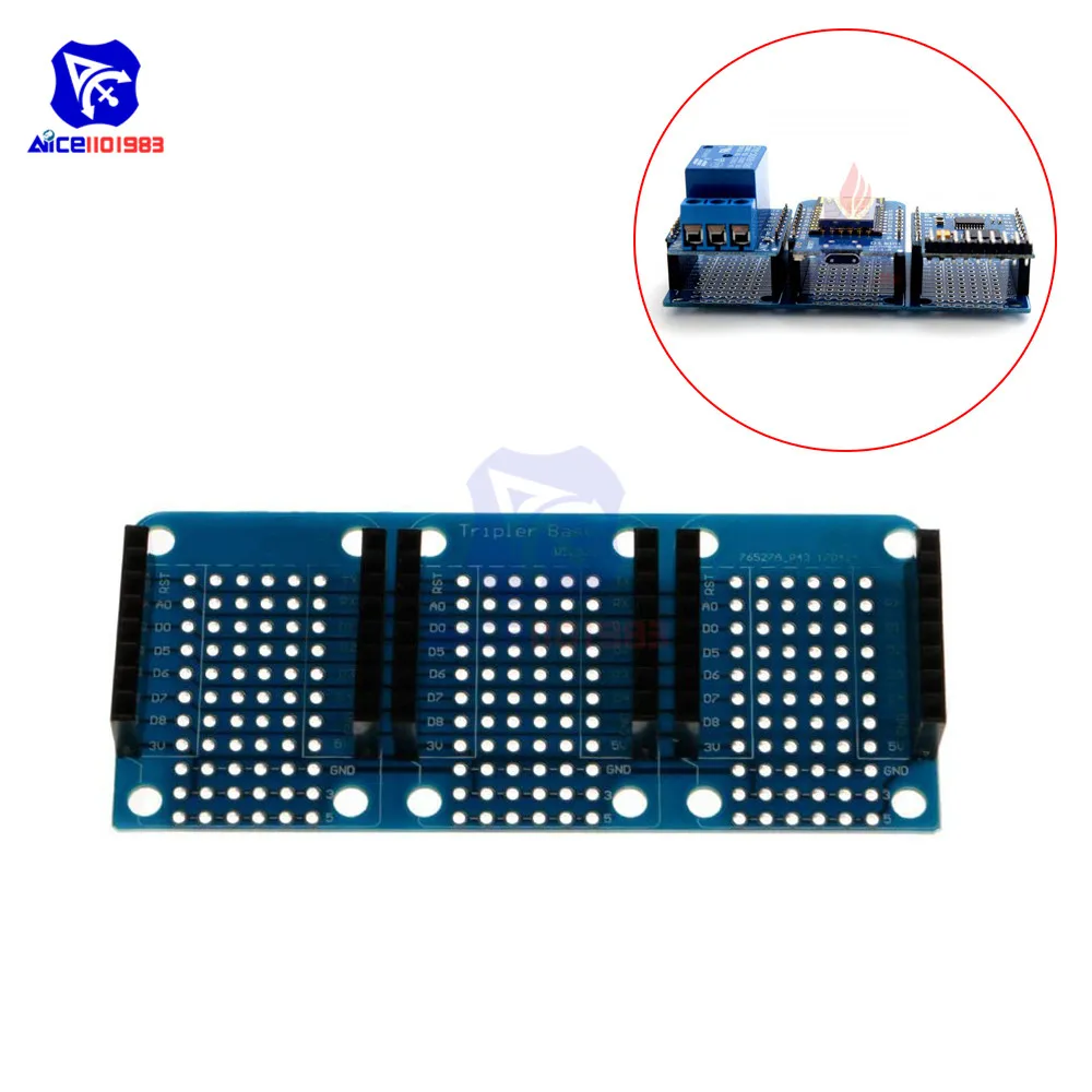 Diymore Wemos D1 Mini Tripler Base Shield: De Ultieme Uitbreiding voor ...