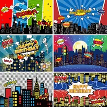 Superhero Birthday Backdrop For Fun Family Photoshoots!