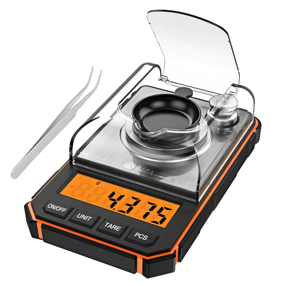 Precision 0.001G Digital Scale For Kitchen, Includes Calibration Weights.