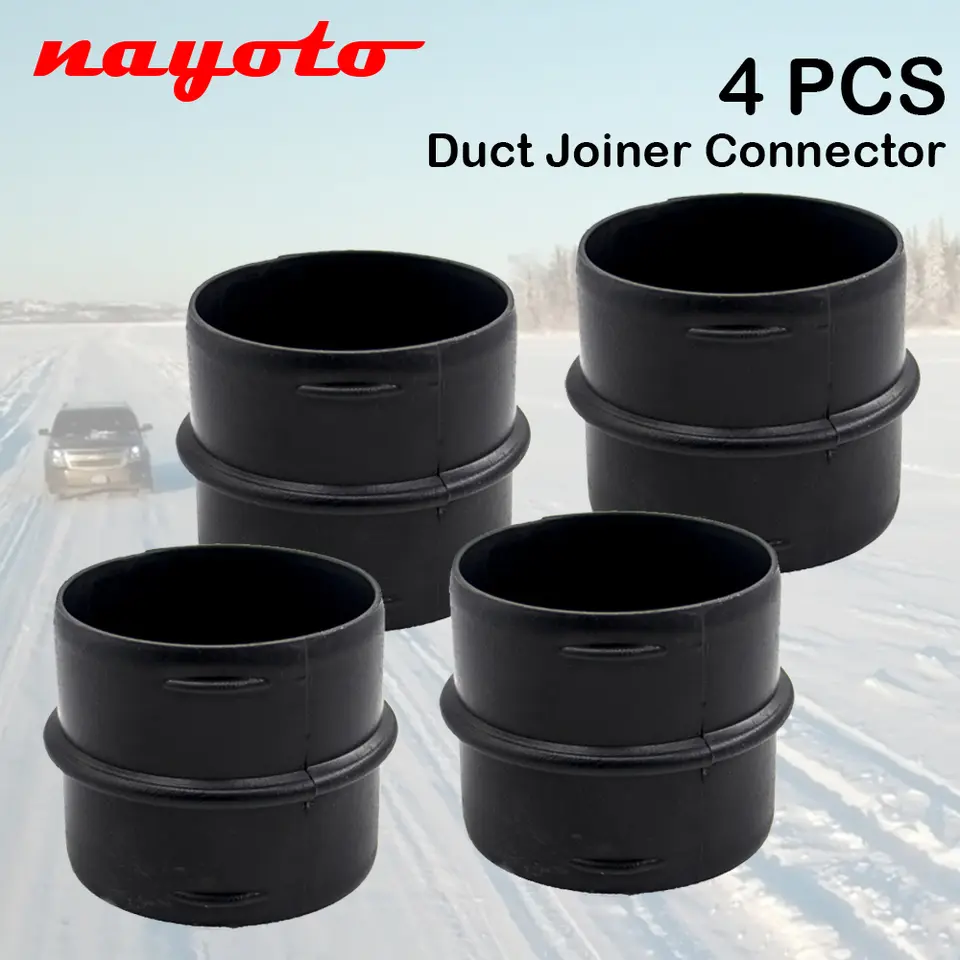4pcs 42mm/60mm/75mm Car Heater Ducting Pipe Joiner Connector Air Diesel ...