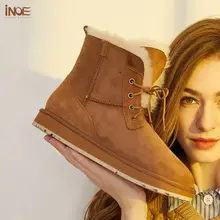 Warm, Waterproof Sheepskin Winter Boots For Women.