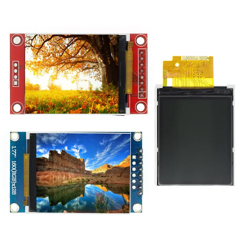 D02 1.77 1.8 inch TFT LCD Module LCD Screen SPI serial 51 drivers 4 IO ...