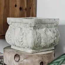 Ancient Roman Square Terra Cotta Flower Pots, Perfect For Your Garden!