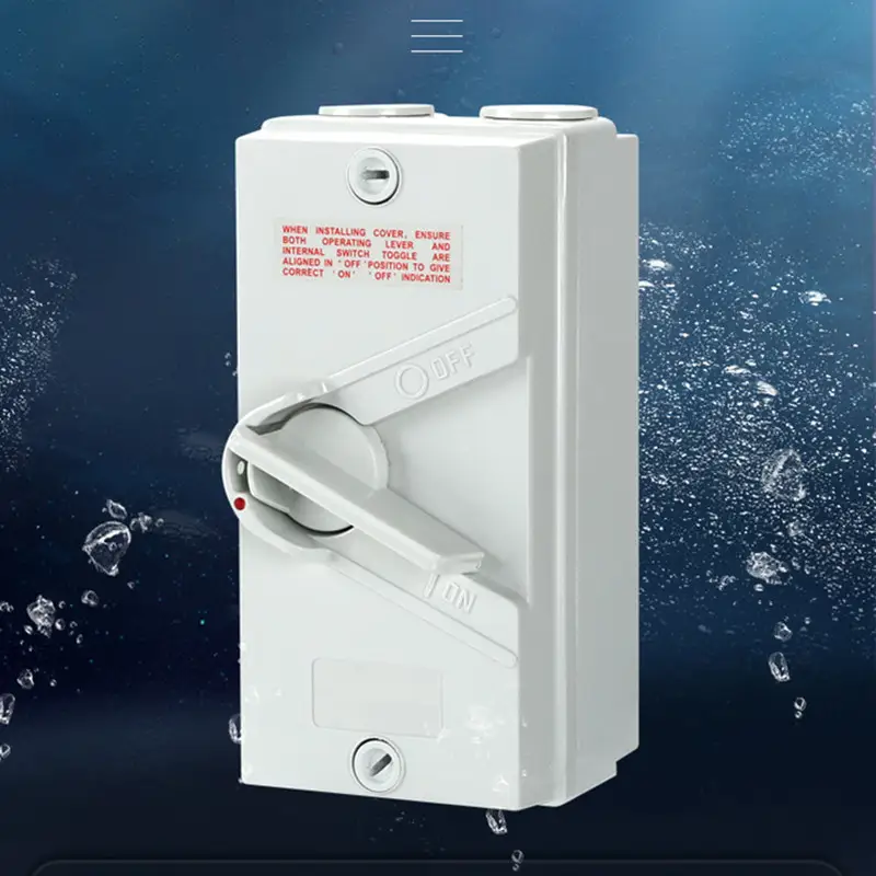 Weatherproof 1P-4P 20A-63A Isolating Switch, Outdoor Waterproof, Ip65 ...