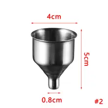 1PC Mini Stainless Steel Bar Wine Flask Funnel Small Mouth Funnels for ...