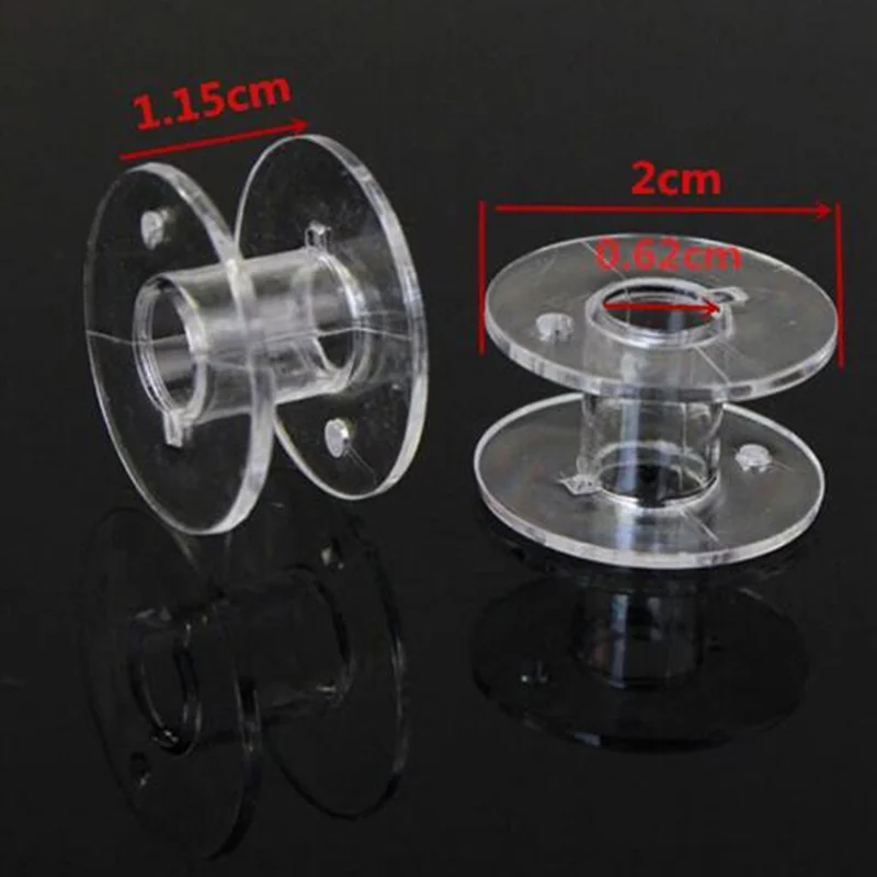 25Pcs Clear Sewing Machine Bobbins Spools Empty Bobbins Spools Plastic ...