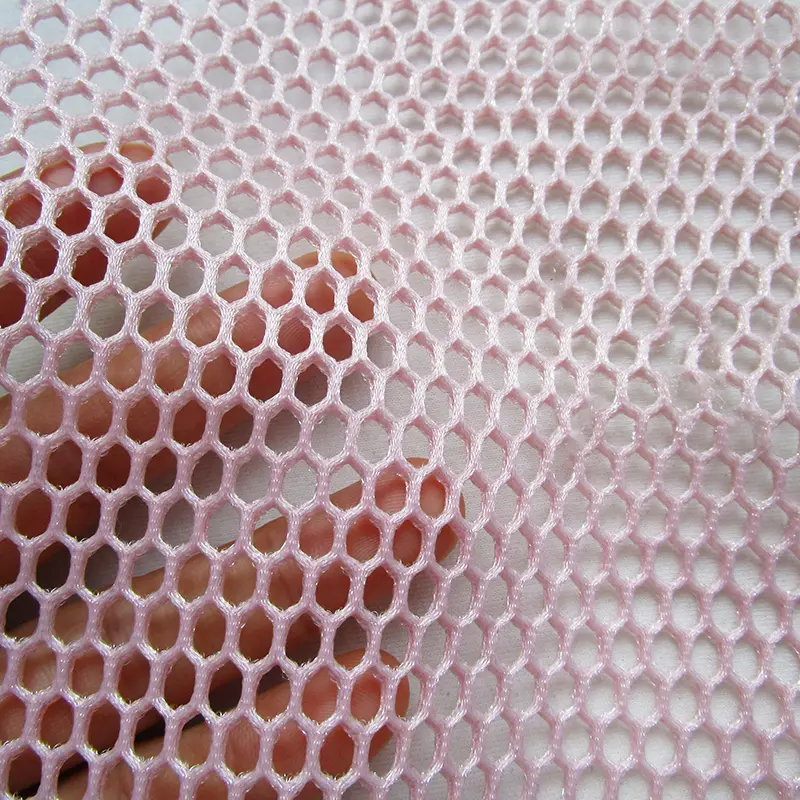 Shiny 3D Honeycomb Mesh Fabric – Perfect For Casual Sports Bags!