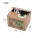 Panda Coin Box Kids Money Bank Automated Cat Thief Money Boxes Toy Gift ...