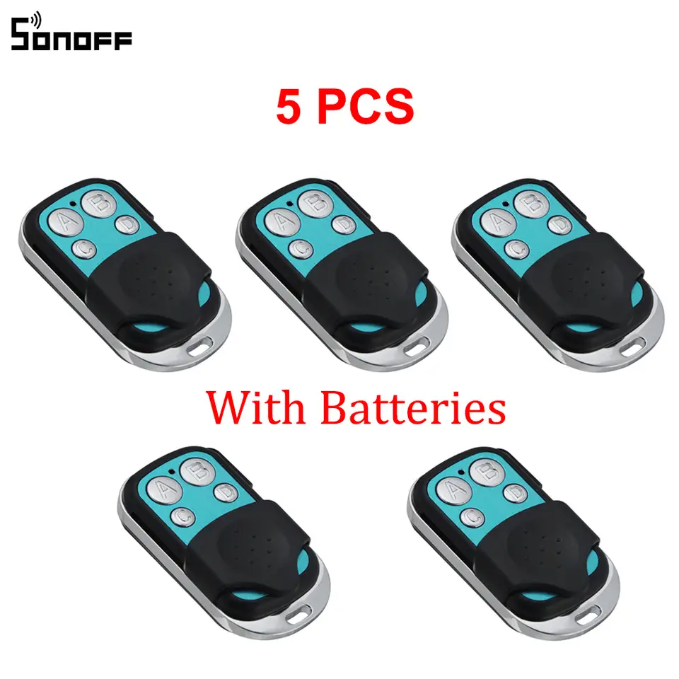 5Pcs Smart 433Mhz Rf Remote Controller, Wall Switch Key Fob For ...