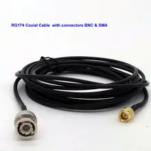 Portable comet GP 3 telescopic antenna with 50 Ohm RG174 RF Coaxial ...