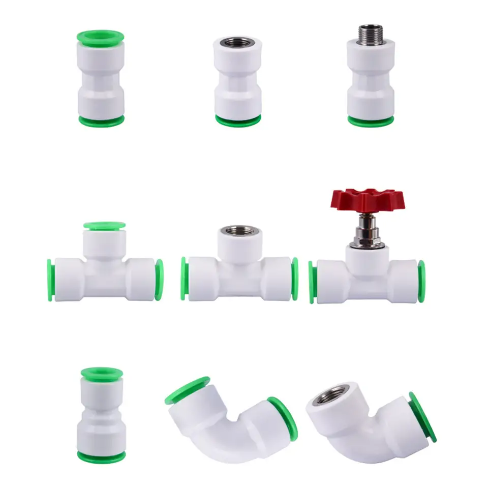 Quick-Connect Ppr Water Pipe Fittings, 20Mm, 25Mm, 32Mm – Instant Setup!