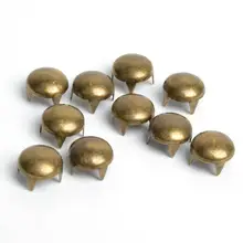 100Pcs 8Mm Antique Bronze Garment Rivets For Leather Bags & Clothes