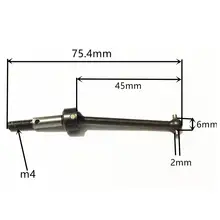 2pcs Universal Steel Drive Shaft CVD Wide Angle 44MM For 3Racing Sakura ...