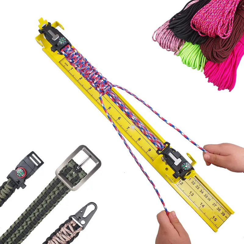 Diy Paracord Master Tool Kit: 2"–47" Jig Bracelet Maker | Aluminum ...