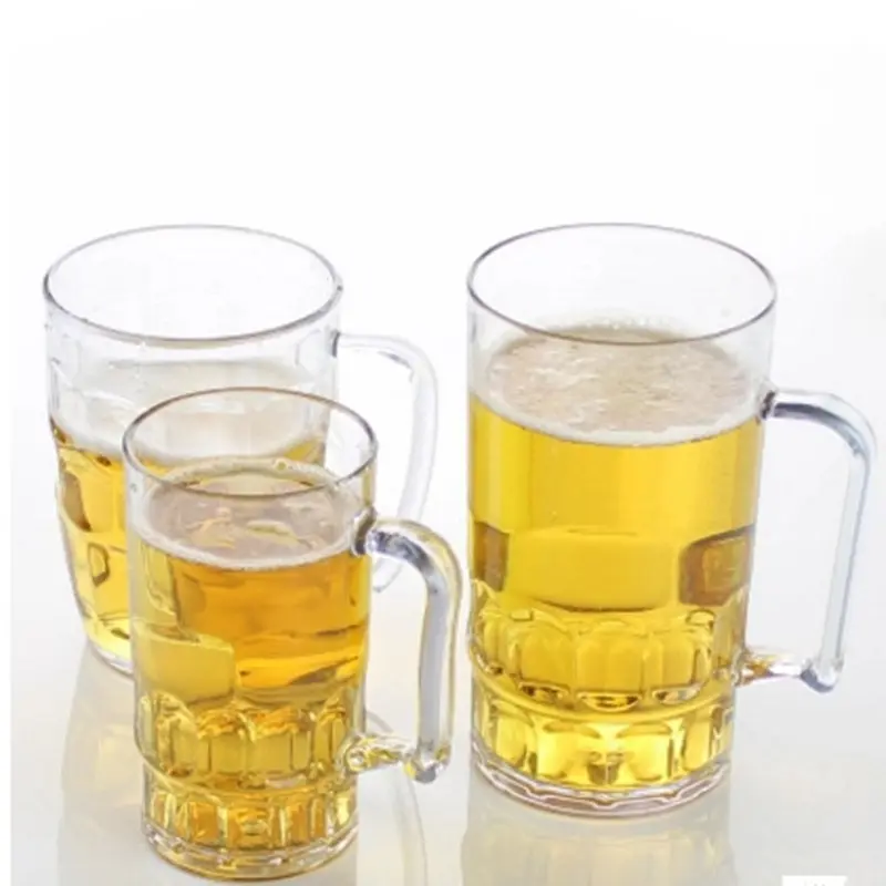 Unbreakable 3 Sizes Acrylic Beer Cup KTV Large Beer Cup Plastic Drinks ...