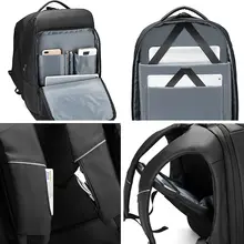 EURCOOL 17 Inch Laptop Backpack For Men Waterproof Functional with USB ...