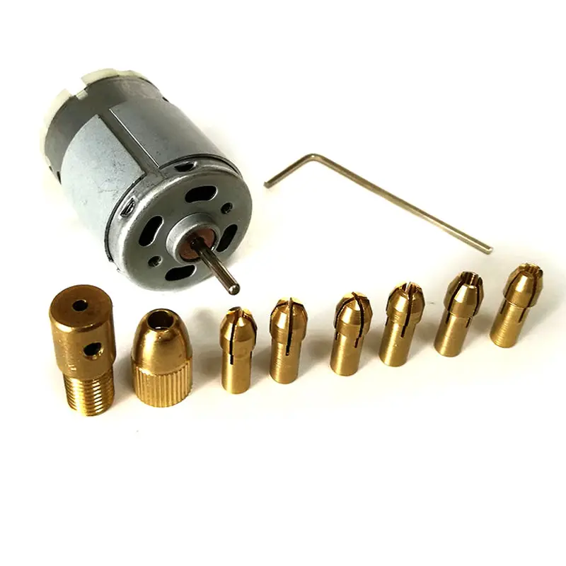 Mini DC 12V Electric Hand Drill Motor PCB Press Drilling Bits Set 0.5 ...