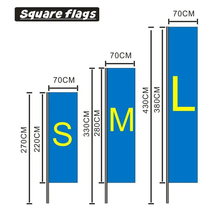 Free ship Rectangle flag custom printing, squared banner, advertising ...