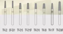 High-Quality 8Pcs Dental Porcelain Bur Set For Inlay And Onlay Drills