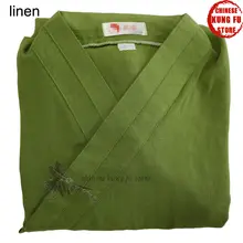 25 Colors Linen 3 Pieces Wudang Taoist Shaolin Monk Robe Tai Chi Kung ...