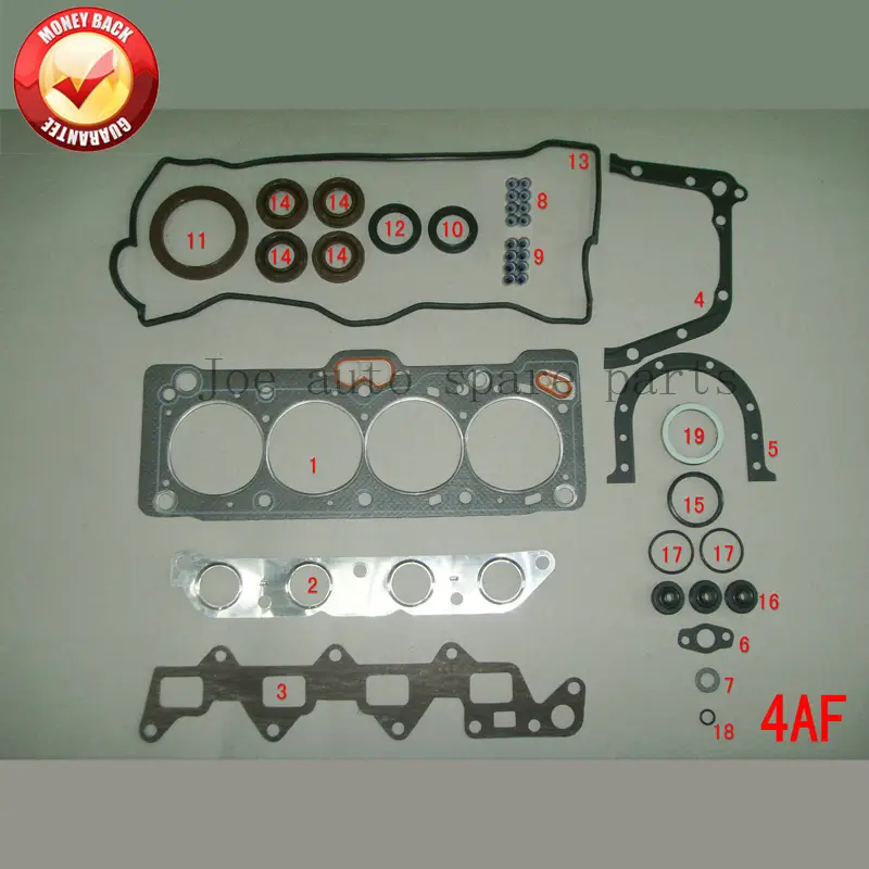 High-Quality 4Af/4Afe Engine Gasket Set For Toyota Corolla, Carina ...
