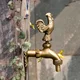 1Piece Decorative Solid Brass G1/2" Outdoor Garden Faucet Animal Handle ...