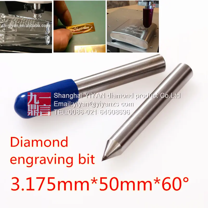 1pc diamond drag bit 3.175mm diamond engraving tool drag engraving bit ...