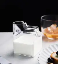 Elegant 12Oz Square Milk Glass Box, Perfect For Your Countertop!