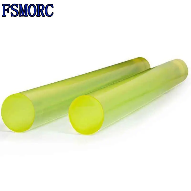 High quality yellow polyurethane rod Construction Machinery PU plastic ...