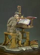 54Mm Resin Monk Model Kit, Detailed Craft Building Set