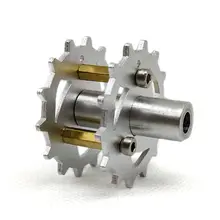 Aluminum Alloy Driving Wheel 4 5 6mm Hole For Motor Shaft Tank tracks ...