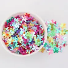 Matte Flower Sequins 10mm Cup Five Finger Sequin Paillettes DIY Sewing ...