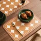 Retro Light luxury Leather Table Mat Home Kitchen Decoration Romantic ...