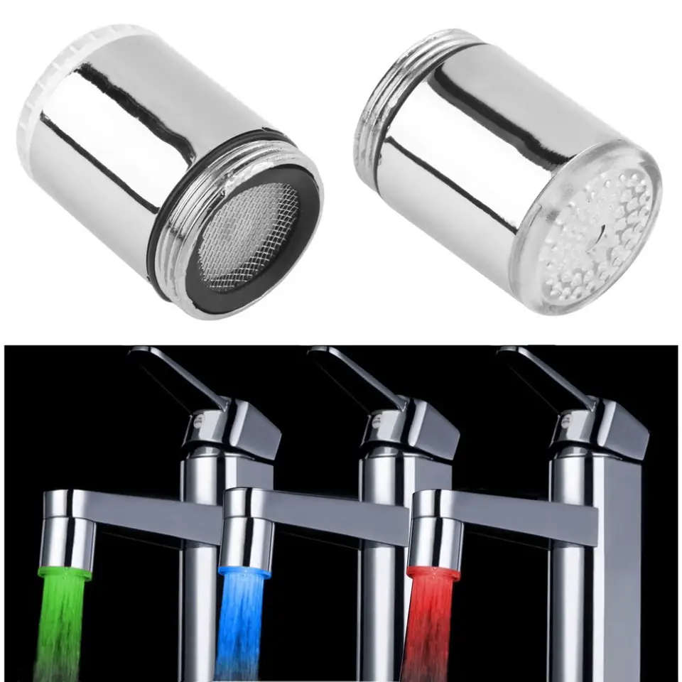 Automatic 7 Colors Changing LED Glow Faucet Tap Luminous Water Nozzle ...