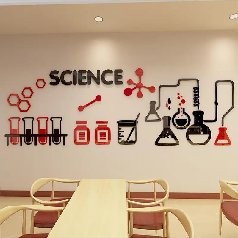Eye-Catching School Wall Stickers: Science Theme Decals For Kids' Room ...
