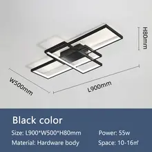 Black L90xW50cm