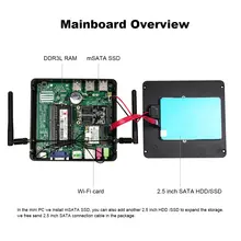 Xcy Fanless Mini Pc: Core I7/I5, 8 Usb Ports, Wifi, Windows/Linux