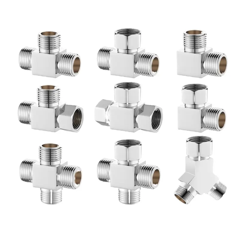 Chrome-Plated Brass Water Separator Connector For Aquariums