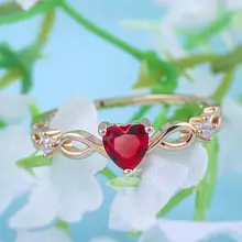 Simple Heart Zircon Ring For Women – Romantic Birthday Gift