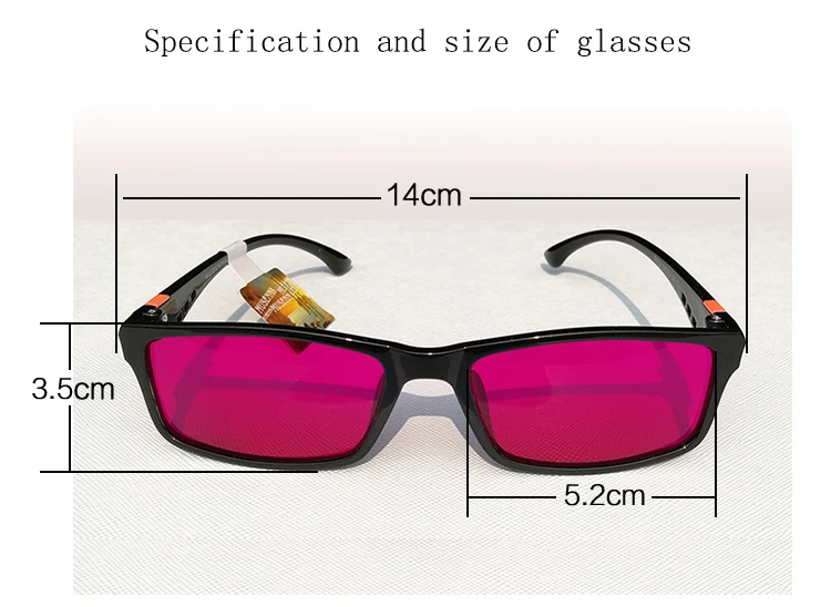 Genuine Red & green color blindness &weakness correction glasses for ...