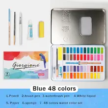 36/48 Colors Giorgione Watercolor Paint Sets Watercolour Water Color ...