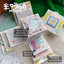 Midodo 3.18" Explosion Box Dies For Scrapbooking & Photo Albums 2021