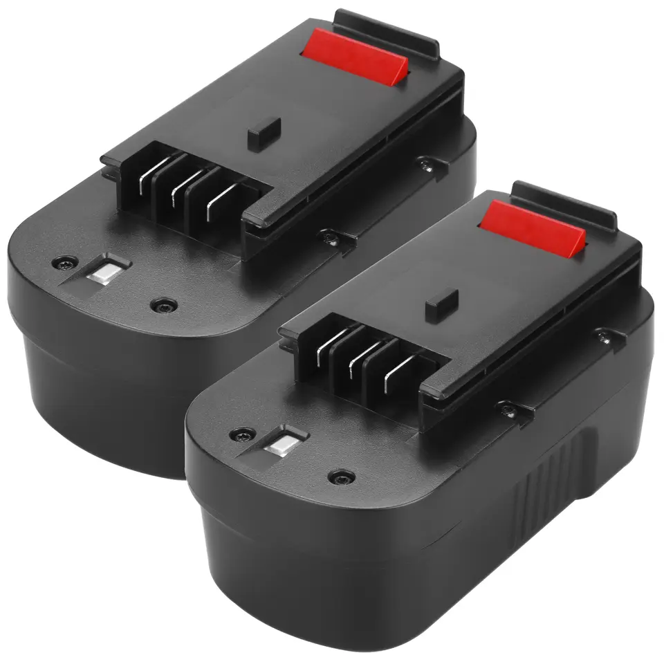 High-Capacity 18V Ni-Cd Battery Pack For Black And Decker Tools.